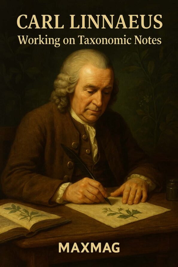 Carl Limnaeus Working on Taxonomic Notes